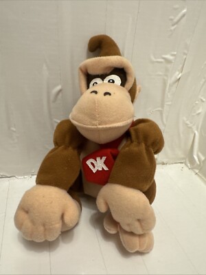 Vintage 1997 Nintendo DONKEY KONG BD&A Super Mario 6" Bean Bag Plush ...