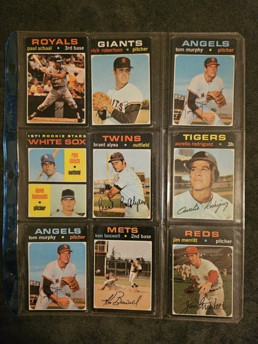 1971 Topps Baseball Card Lot - HOF MLB Rookie Vintage | eBay