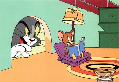 Postcard Tom and Jerry Cat Mouse Comedy Animated Cartoons Hanna Barbera ...