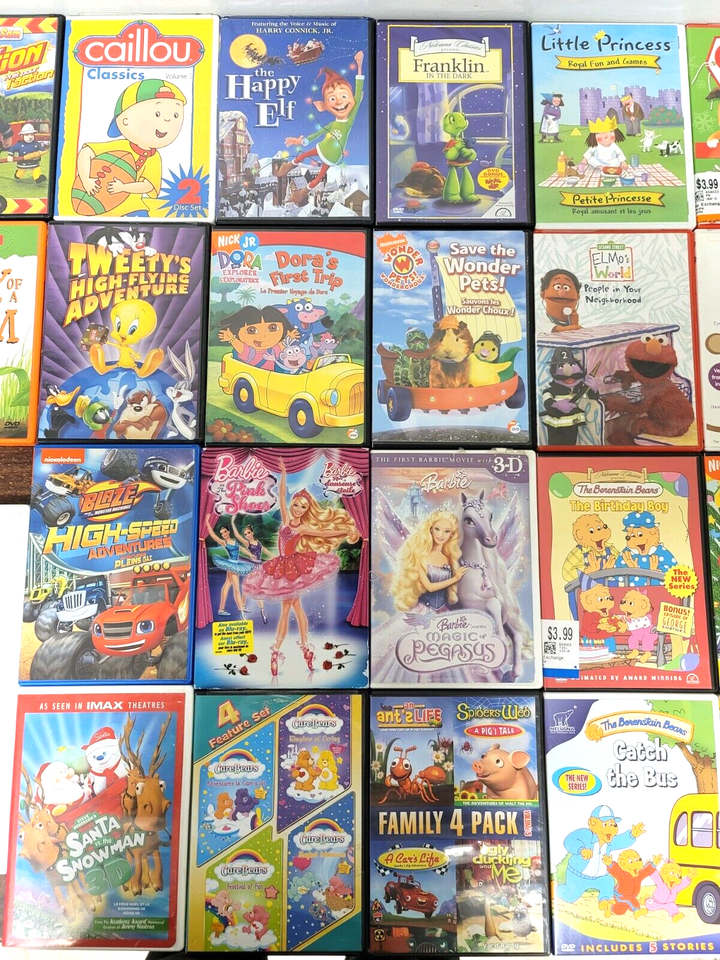 Lot of 60+ DVD Preschool PreK Kinder Children's Assorted Lot - Shows ...