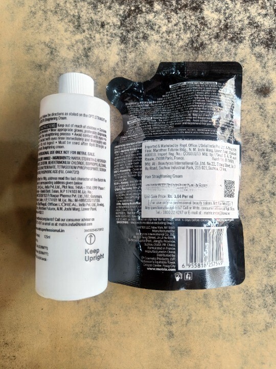 Matrix Opti Straight Hair Straightening Cream 125 ML + 125 ML ...