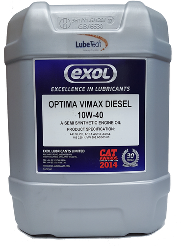 EXOL SEMI SYNTHETIC 10W/40 DIESEL ENGINE OIL 20 L HIGH SPECIFCATON ACEA ...