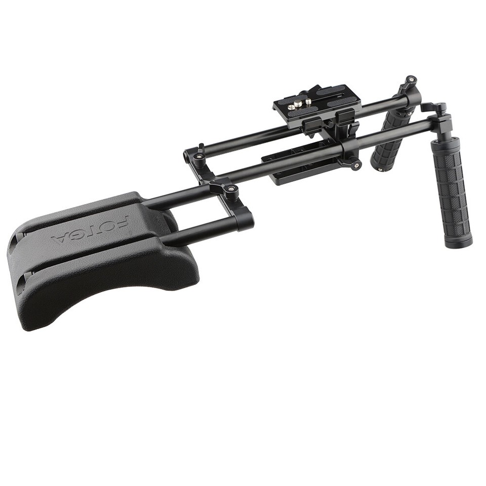 Pro Shoulder Rig Stabilizer Mount Rubber Handgrip Sponge Pad Fr DSLR ...