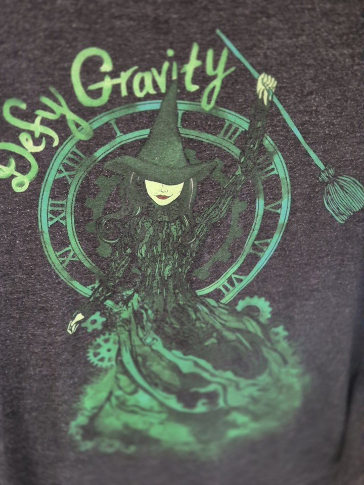 Defying gravity tshirt from the stage show Wicked | eBay UK