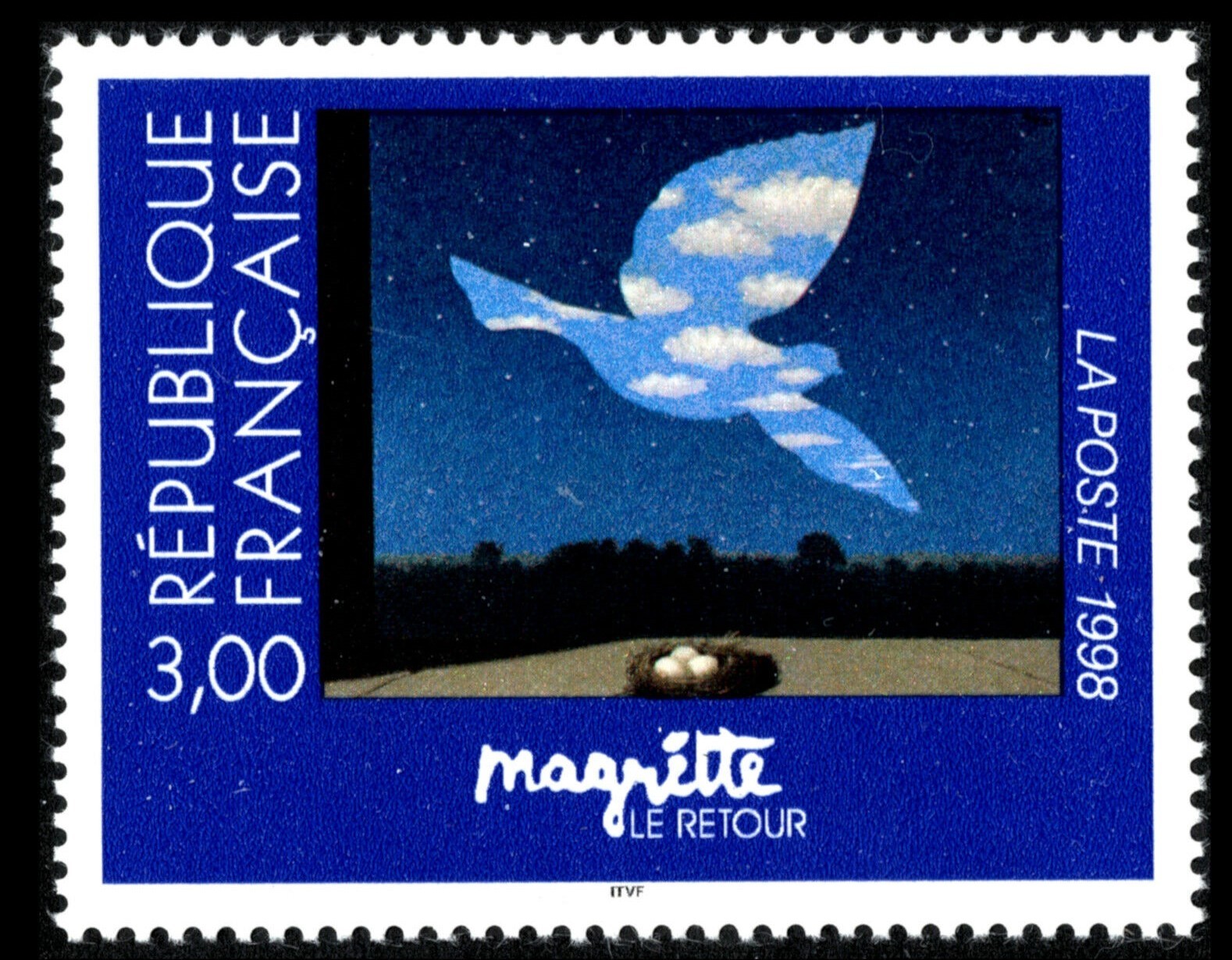 France 1998 - French Art - 100th Anniv Birth of Rene Magritte - MNH | eBay