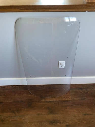 Airsoft riot shield, 36"x20", clear polycarbonate-like material, NO ...