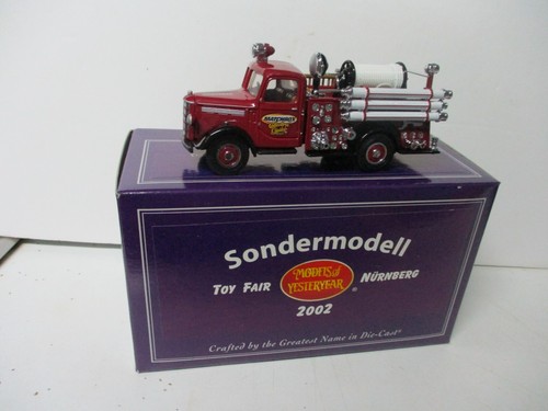 Matchbox Yesteryear Code 2 Bedford Fire Truck "Nuremburg Toy Fair 2002 ...