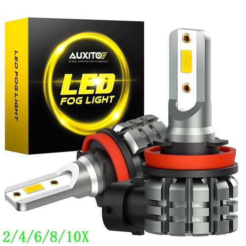 YELLOW LED Fog Light Bulbs H11 High Power 200W Lamps Foglight Bulbs H8 ...