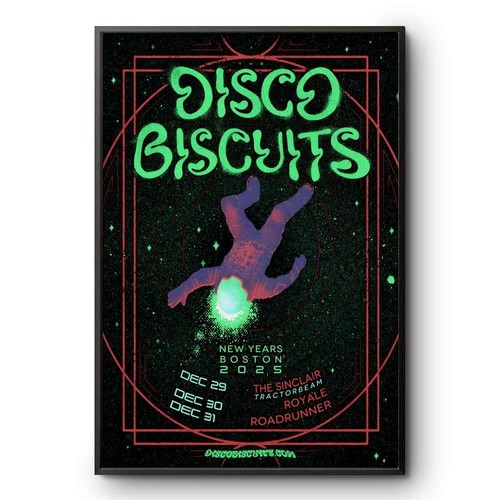 Disco Biscuits New Years Boston 2025 Concert Poster Print | eBay