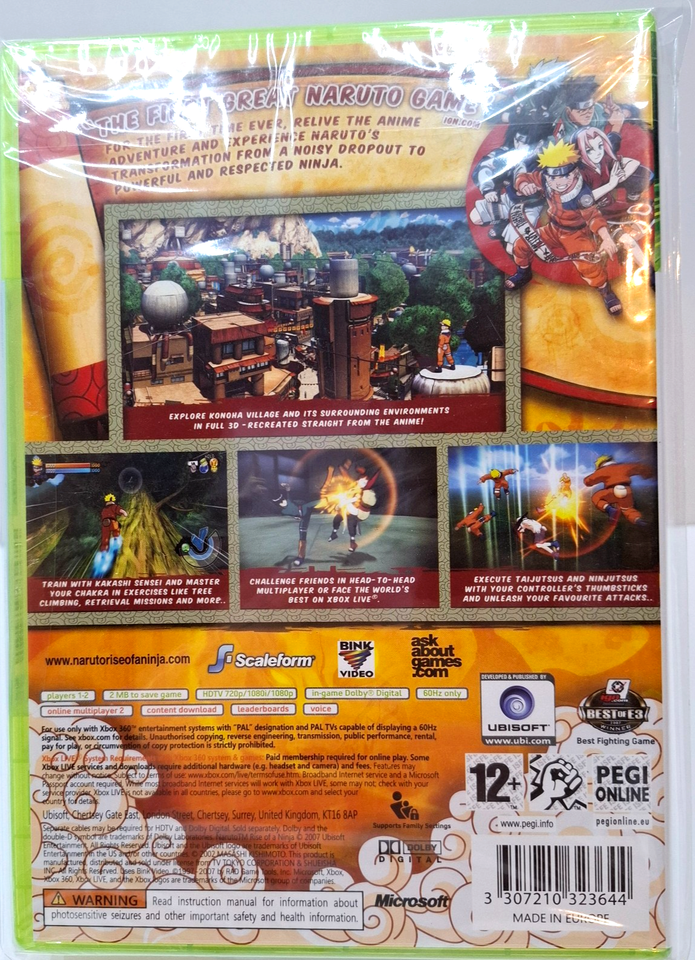 Naruto Rise Of A Ninja - Microsoft Xbox 360 - Ubisoft - USK12 (OVP) | eBay