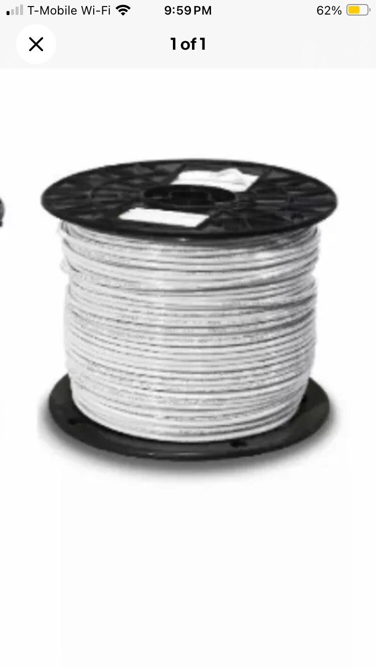 12 AWG Copper Stranded Wire 500' FT Roll THHN/THWN 600 Volt UL Listed ...