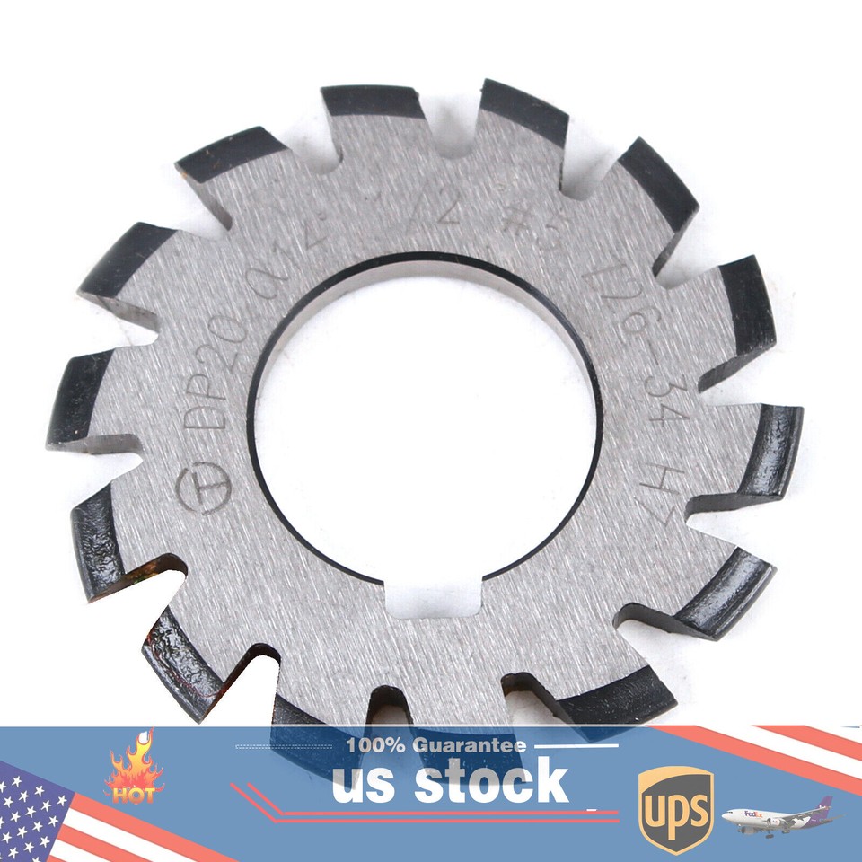 8Pcs Involute Gear Cutter DP20 DP12 PA14-1/2 HSS 8H Set 14.5° Tool Dia ...