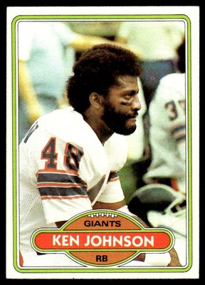 1980 Topps Ken Johnson Rookie New York Giants #184 | eBay