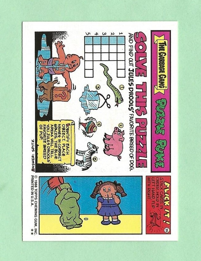 1988 Garbage Pail Kids Series 13 Card #534a Jayne Drain - Garbage Gang ...