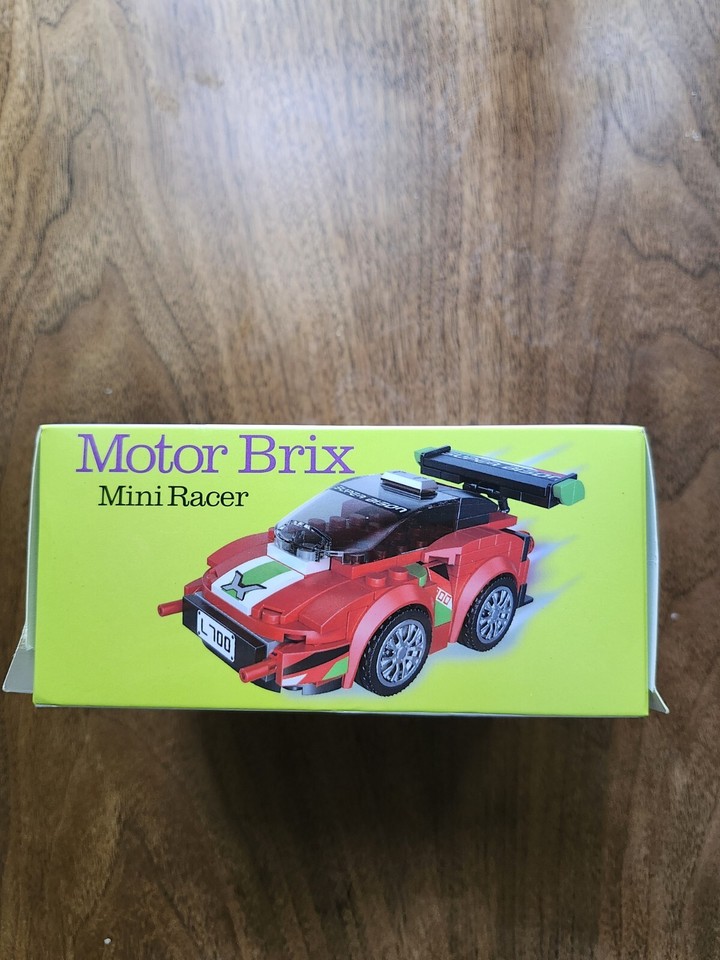 Motor Brix Mini Racer Model Car Kit 137 Pieces Real Rubber Tires! NEW ...
