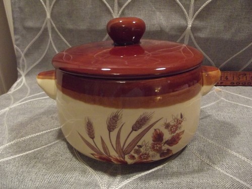 Vintage Oven Safe Casserole Dish Made in Japan 70s/80s Wheat | eBay