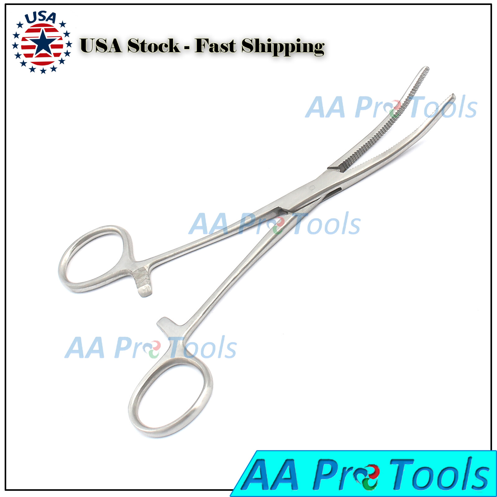 AAPRO Surgical Hemostat Pean Forceps Curved Locking Plier Artery Clamp ...