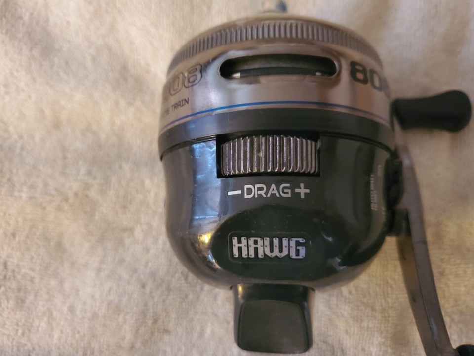 Zebco Model #808 Hawg Closed Face Spin Cast Reel Works Black/Silver | eBay