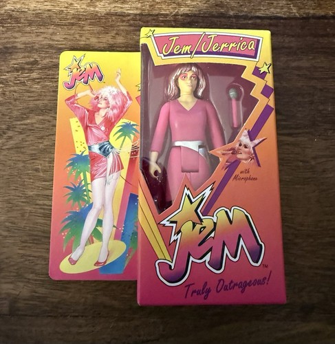 New, Jem & the Holograms, Jem/Jerrica Super 7 ReAction Figure- 2022 ...