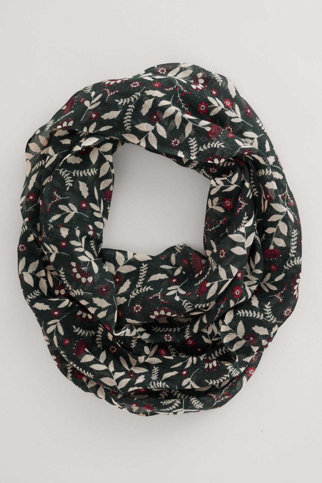 Seasalt Women's Scarf - green Pretty Circle Scarf - Folkloric Blooms ...