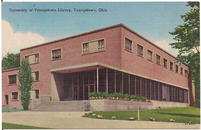 University of Youngstown Library in Youngstown OH Postcard | eBay
