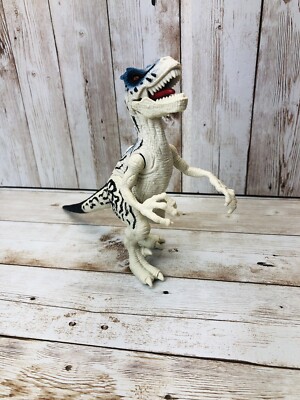 Chap Mei Dinosaur White Black Blue Spotted Arms Move Bites Velociraptor ...