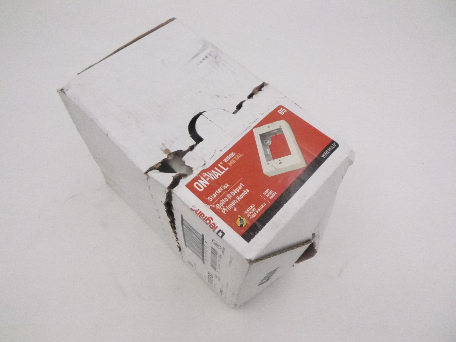 5 Pack Legrand Starter Boxes B5 On Wall Ivory Metal Raceway | eBay