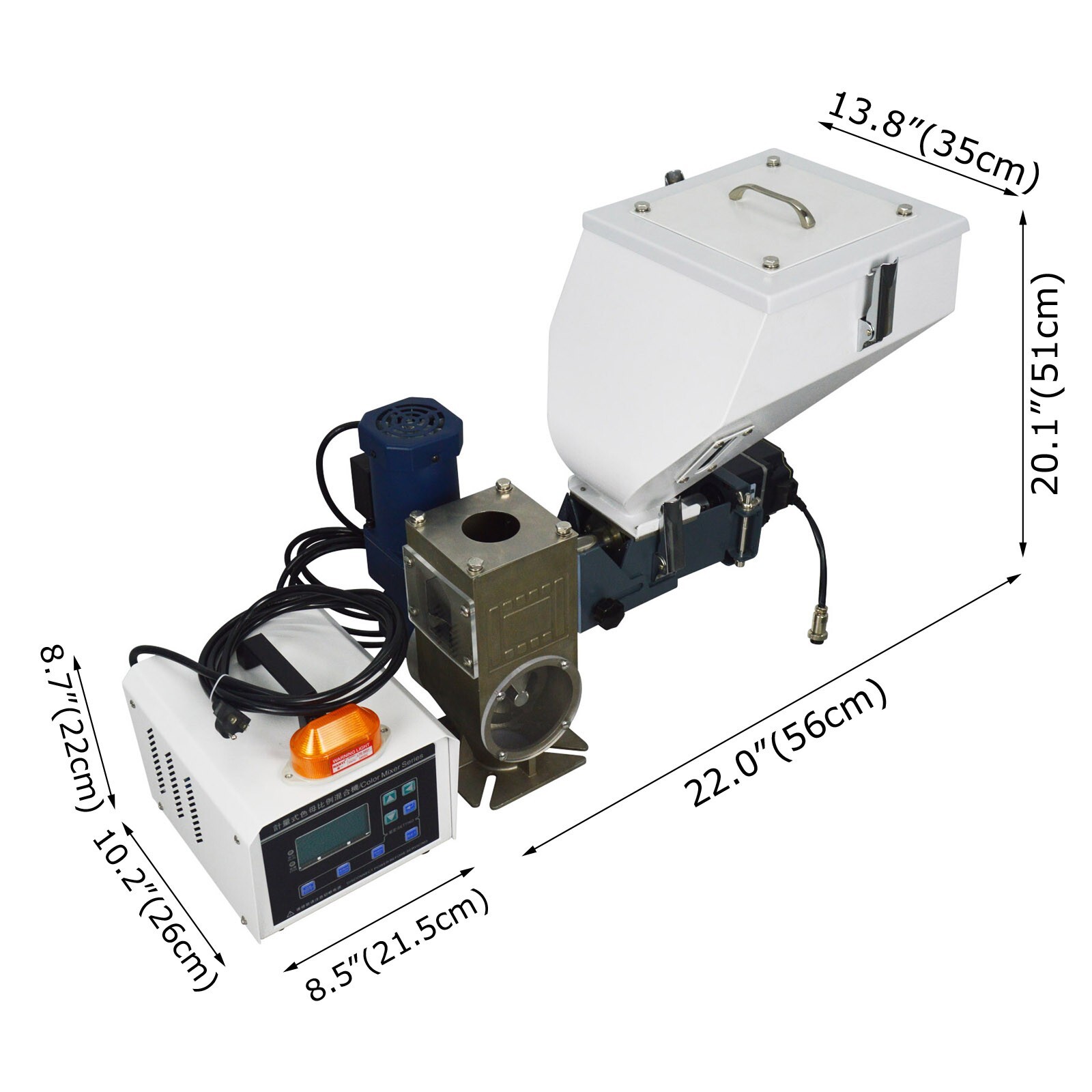 Screw Metering Master Color Mixer for Injection Molding Extrusion Blow ...