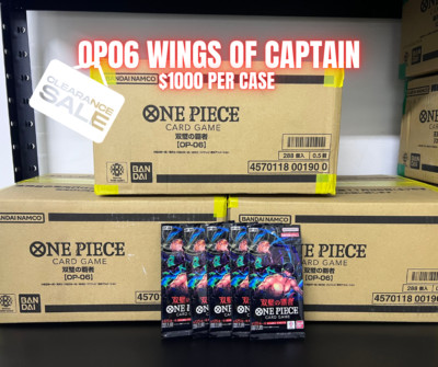 One Piece TCG OP06- Wings Of Captain Case | eBay
