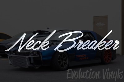Neck Breaker Sticker Decal V2 - JDM Lowered Static Stance Low Drift ...