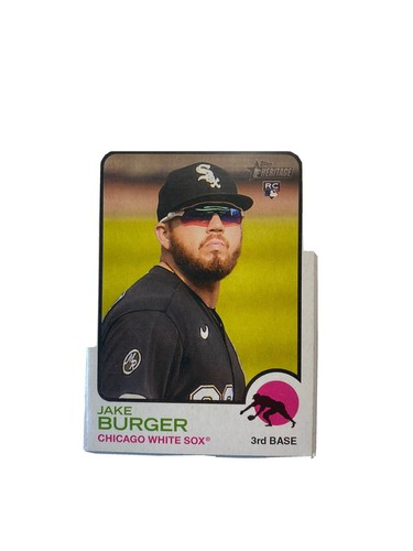 Jake Burger 2022 Topps Heritage #381 Rookie Card White Sox RC | eBay