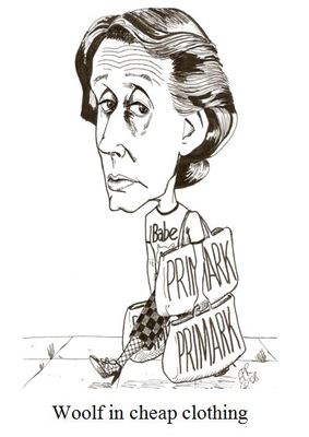 Greeting Card - Virginia Woolf cartoon | eBay UK