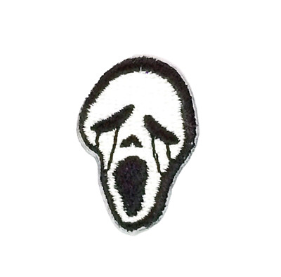 Scream Ghostface Mask Embroidered Patch Iron On Horror Applique Small 3 ...