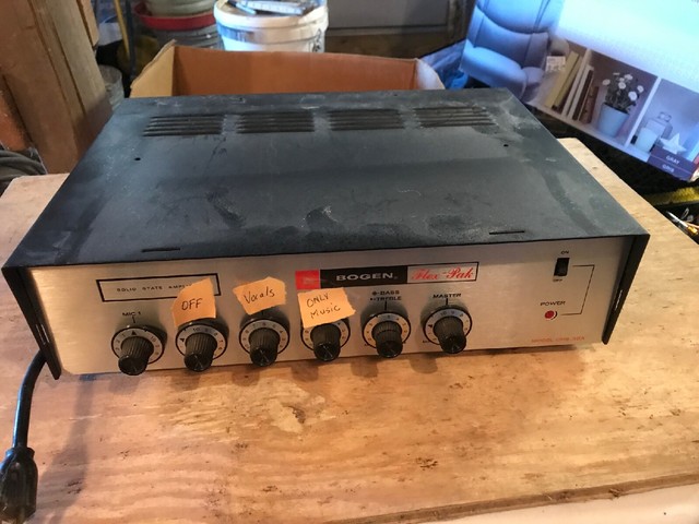 Vintage Bogen Chs-35a 35w Solid State Paging PA Amplifier W/2x XLR Mic ...