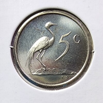 1967 South Africa 🇿🇦 5 Cents Foreign Rand Proof Animal Coin KM67.2 25k ...