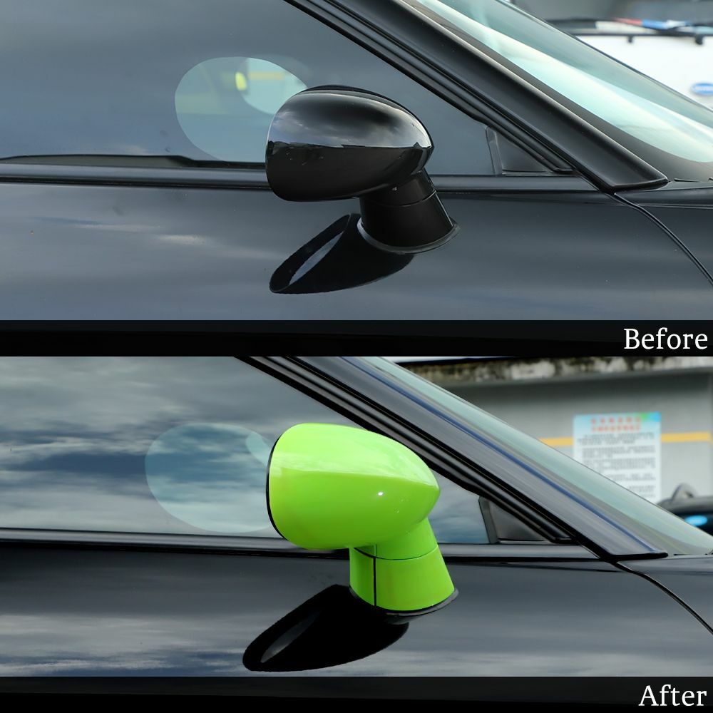 Green Rearview Mirror Shell Trim Cap Decoration Cover for 2009+ Dodge ...