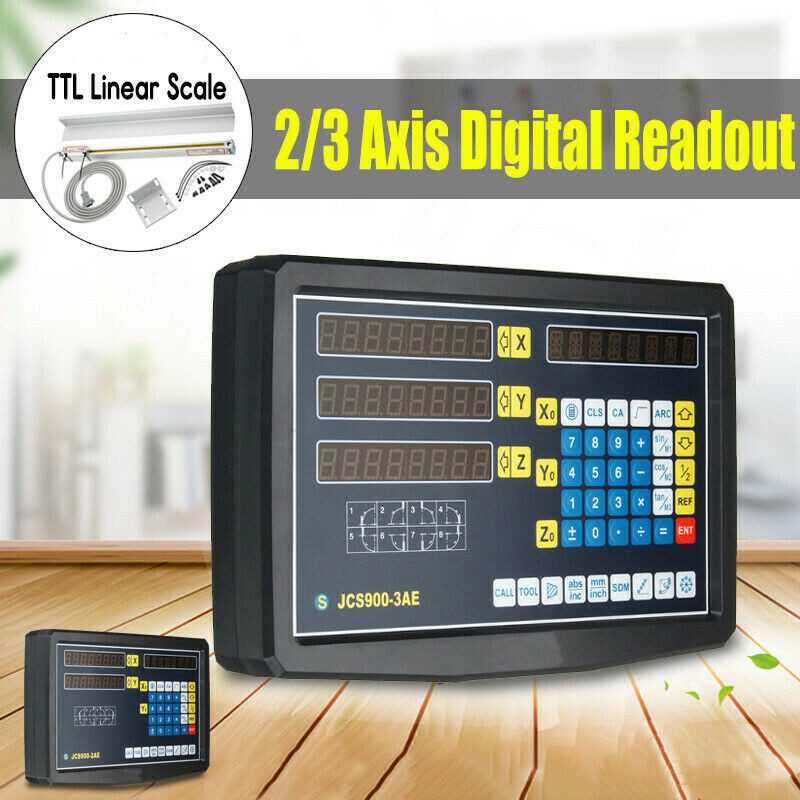 2/3 Axis Digital Display DRO Linear Scale Scale High Precision 250mm ...