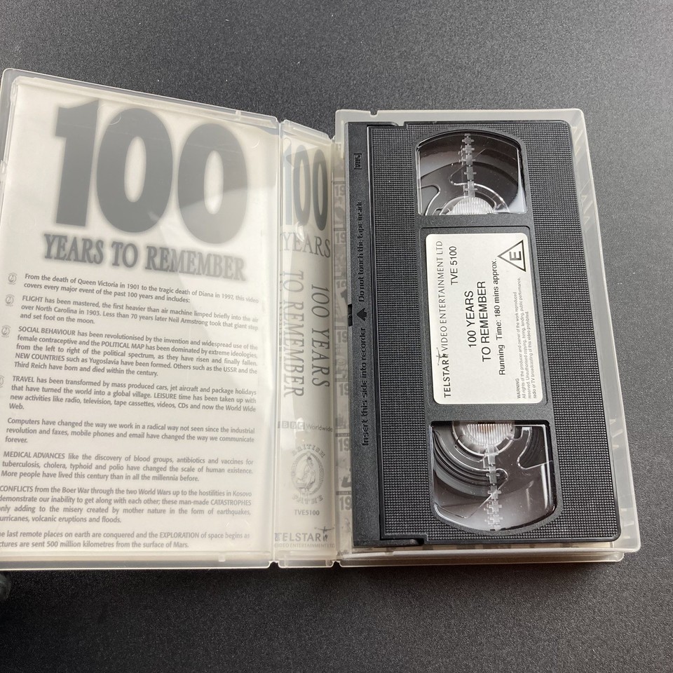 BBC Worldwide 100 Years To Remember VHS British Pathe 20th Century ...