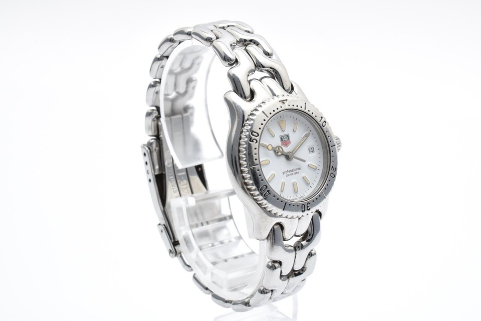 【Exc+5】 Vintage TAG HEUER Sel Professional S90.815 White Women's Quartz ...