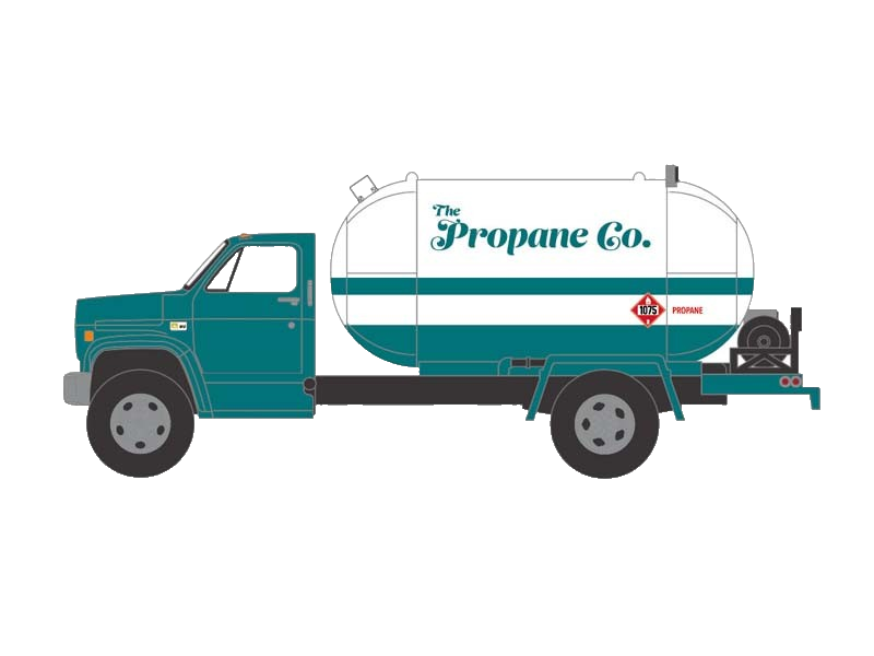6 PACK 1982 Chevrolet C-60 Propane Truck Green and White S.D. Trucks ...
