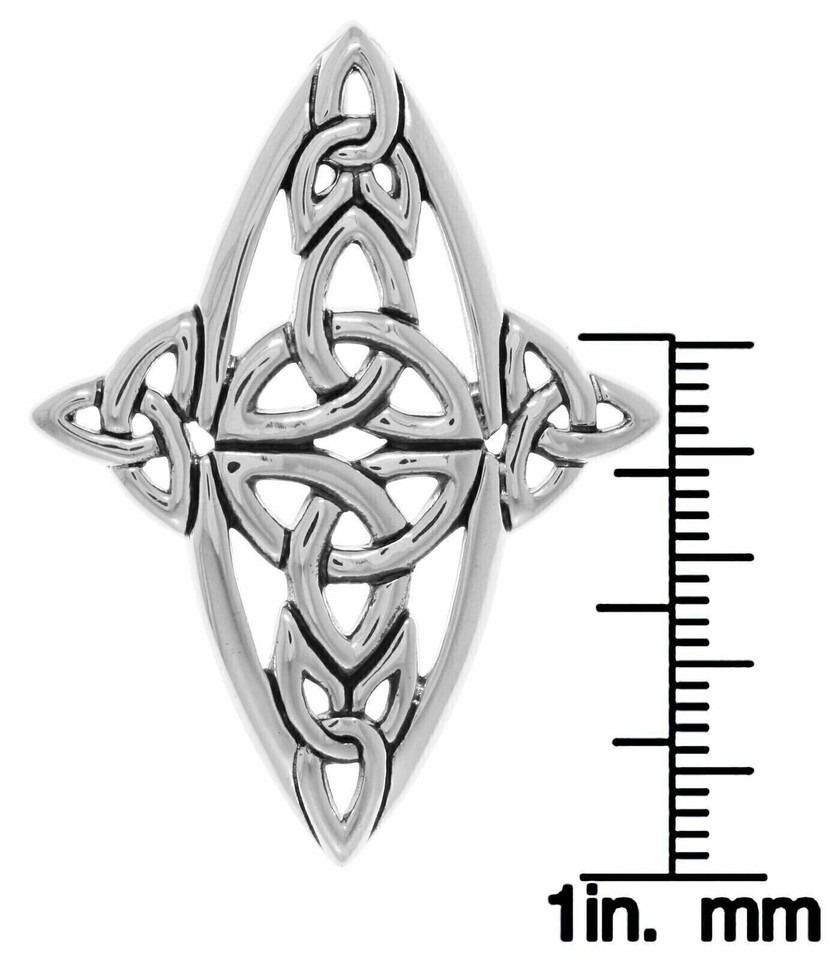 Jewelry Trends Sterling Silver Celtic Trinity Knot Cross Pendant 674898101905| eBay