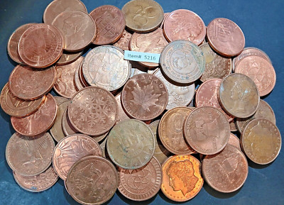Large Lot of 60pcs Assorted Copper Tokens - Item #5216 | eBay