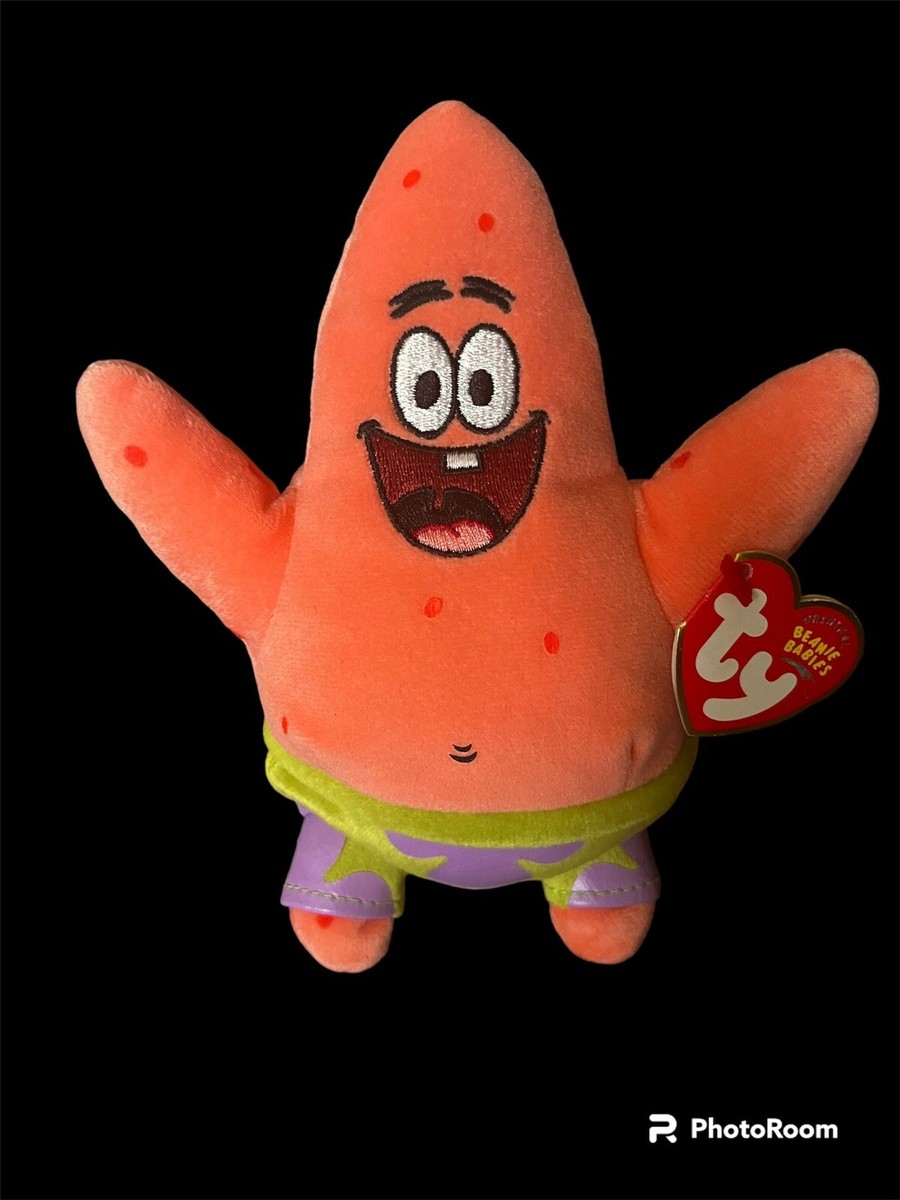 Baby Patrick Star From Spongebob Ty Beanie Baby "Patrick Star Silent