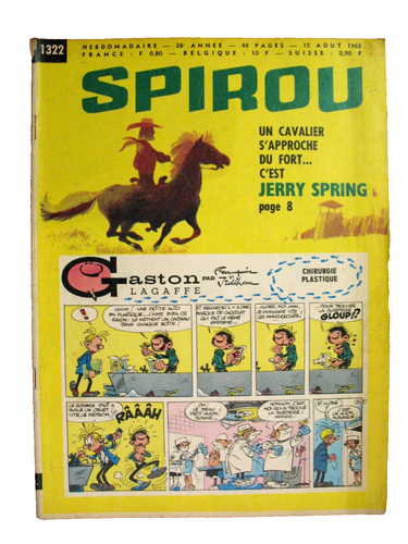 Le Journal de Spirou N° 1322 du 15/08/1963. 26ème année. Dupuis EO | eBay