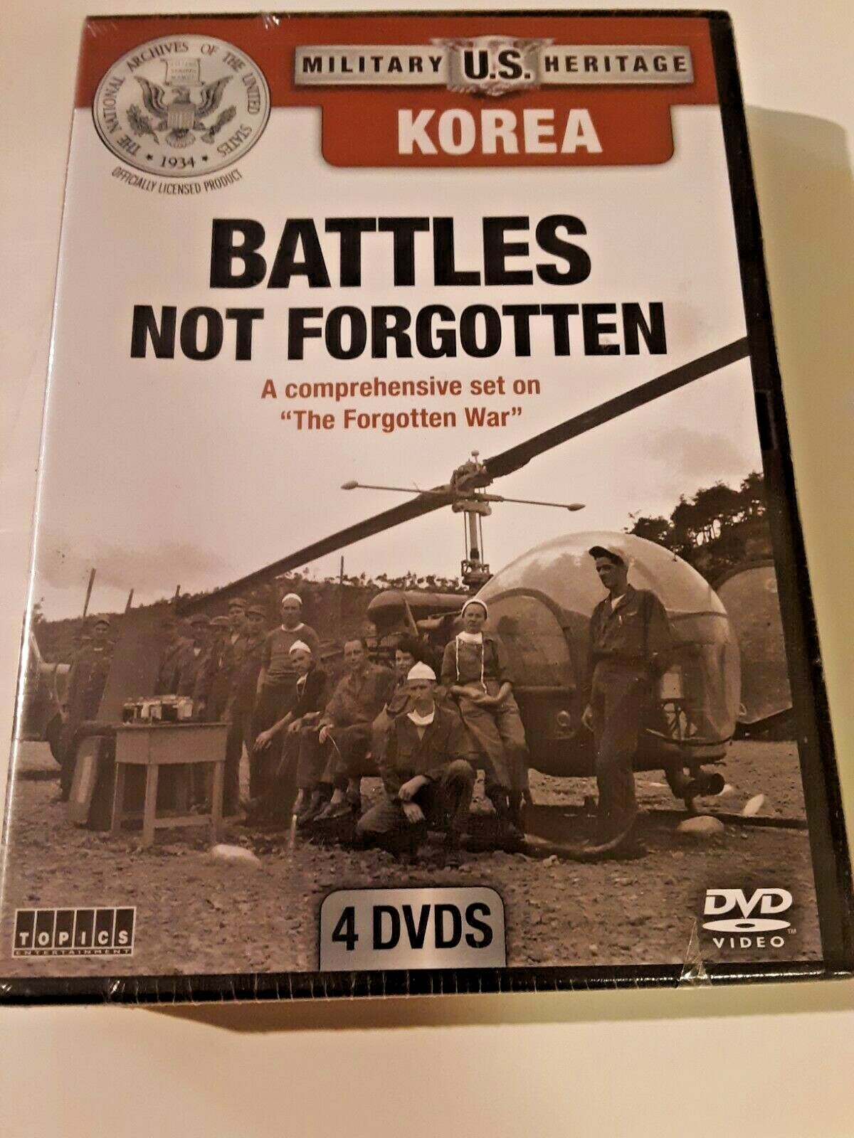 Battles Not Forgotten Military US Heritage Korea Forgotten War 4 DVDs ...