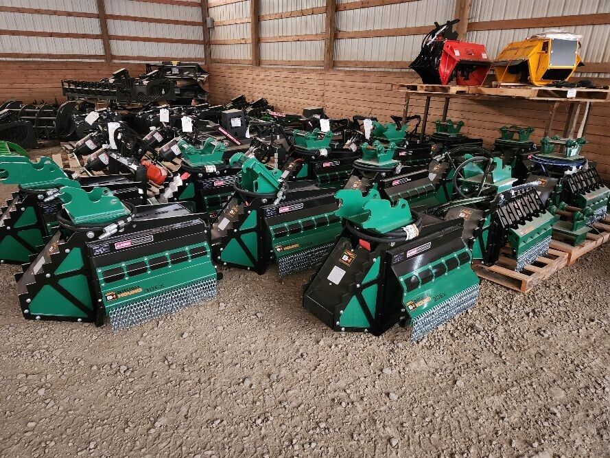 48" Mini Excavator Brush Rake for most excavators up to 13k lbs | eBay