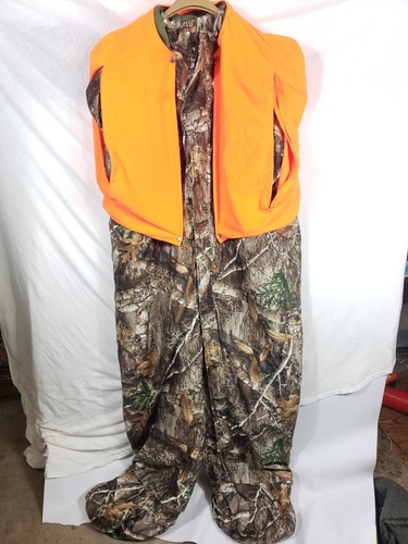 Arctic Shield Hunting SMALL Body Suit Realtree Edge Camo With Blaze ...