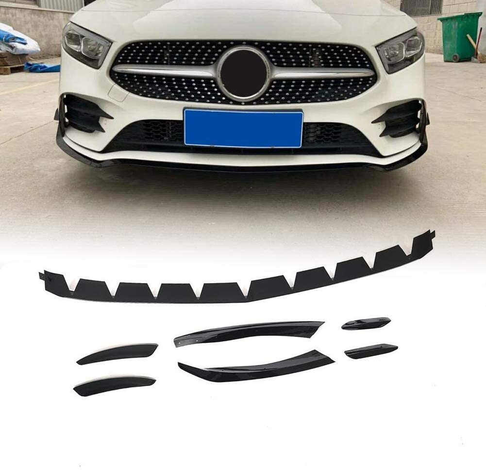 For Mercedes-Benz A Class W177 Sport A200 A35 A45 AMG Front Lip Spoiler ...