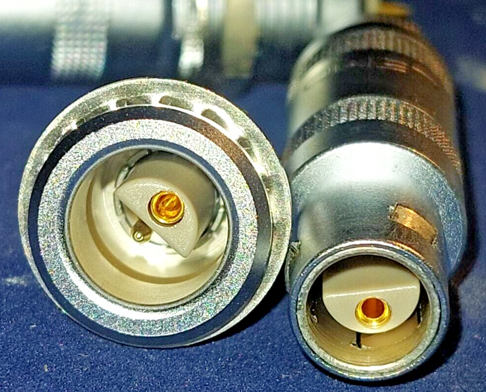 1 x Lemo / Lemosa Stecker + Buchse FFA.1S. 2 polig ; Swiss Made *TOP ...