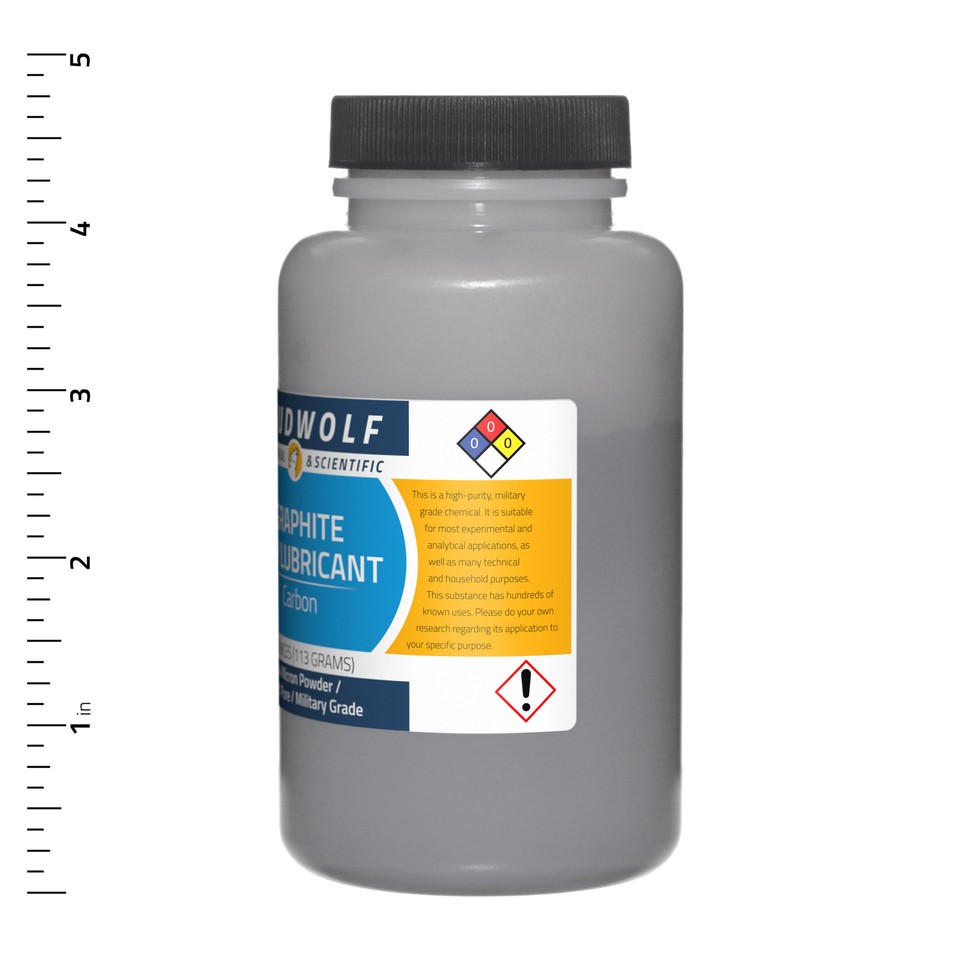 Graphite 1 lb Total (4 Bottles) Military Grade 44 Micron Powder USA ...